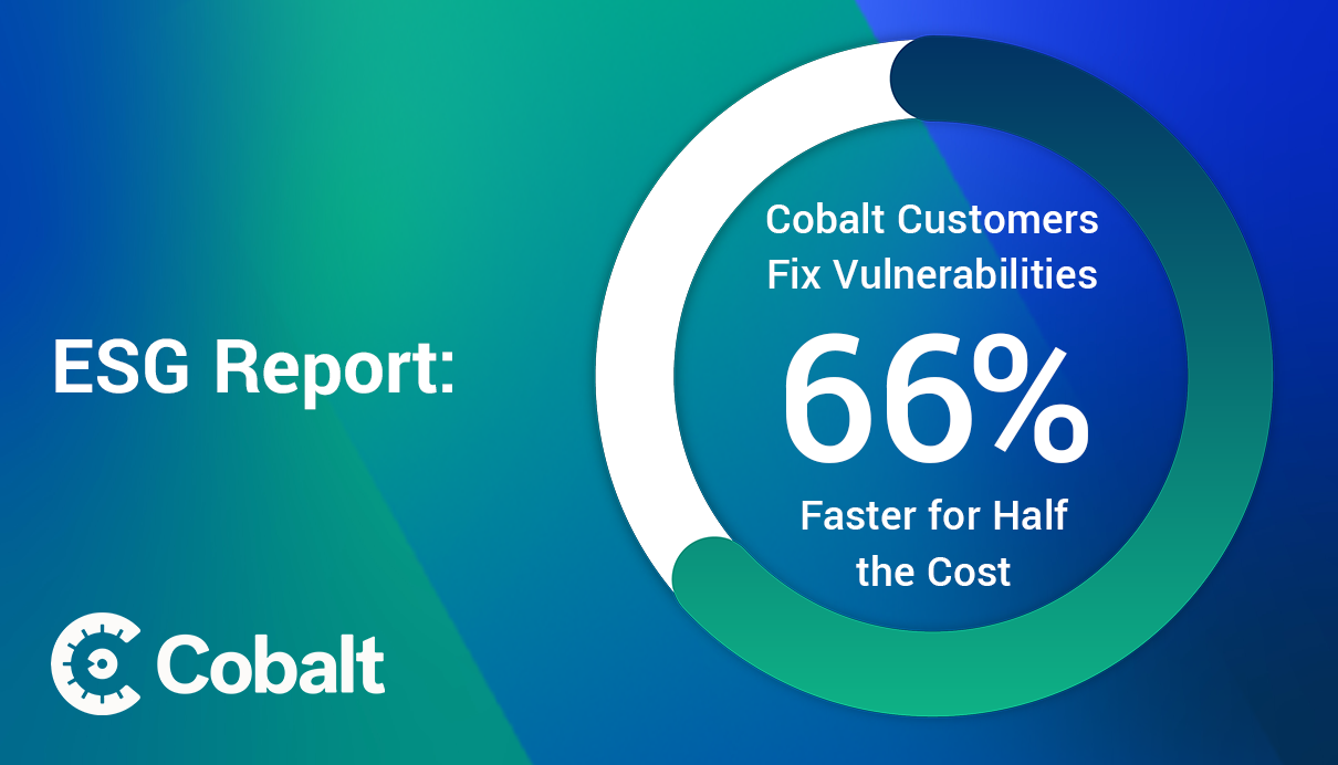 Esg Report Cobalt Helps Fix Vulnerabilities 66 Faster